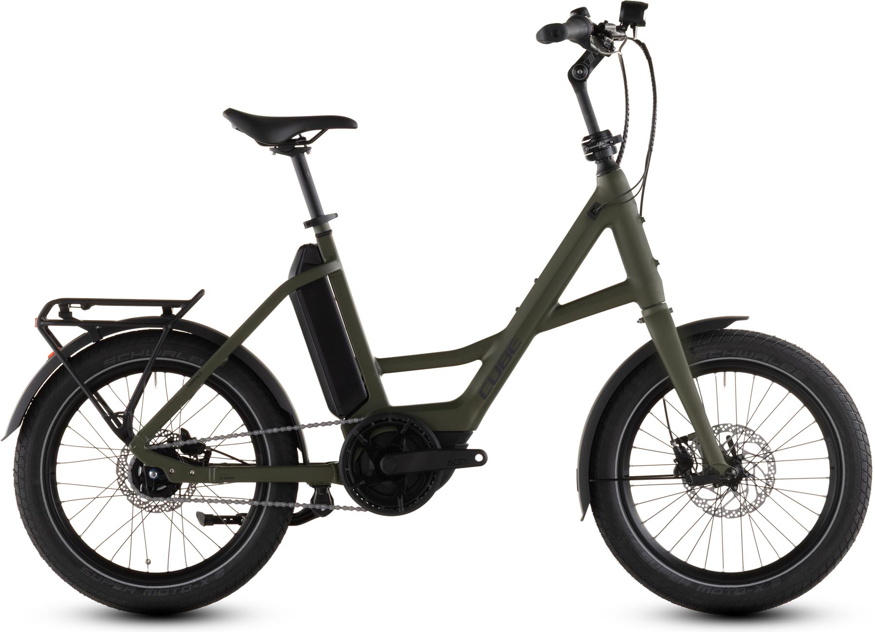 Cube Compact Hybrid Comfort 545 reedgreen n reflex 2026 - E-Bike Compactfiets | 118210