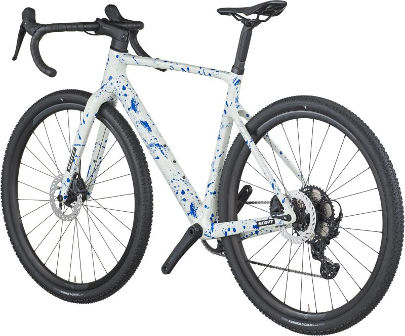 Scott Addict Gravel 30 white / splatter blue 2026 - Grindfiets | XL ...